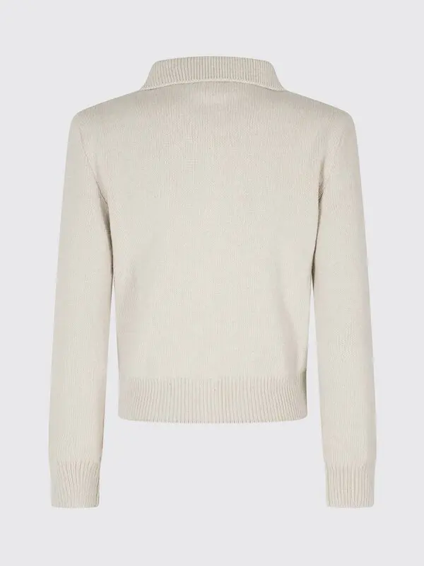 A.p.c. Marie Cardigan With Pointed Collar - Putty Grey