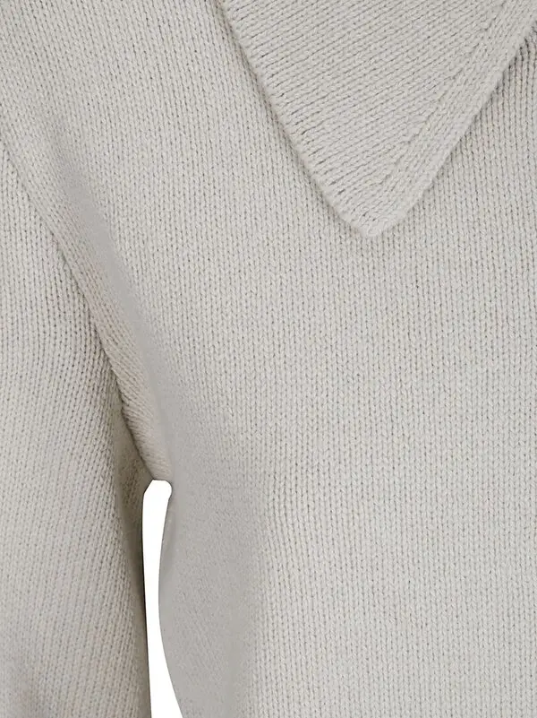 A.p.c. Marie Cardigan With Pointed Collar - Putty Grey