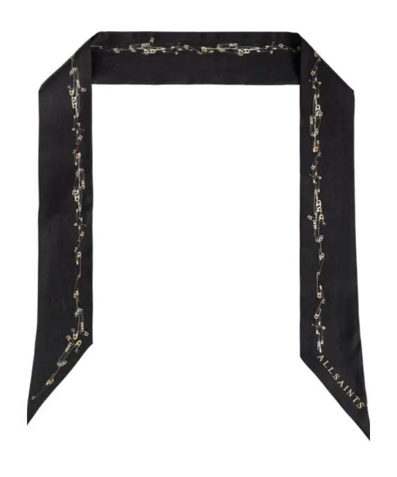 ALLSAINTS Pattern Scarf - Black