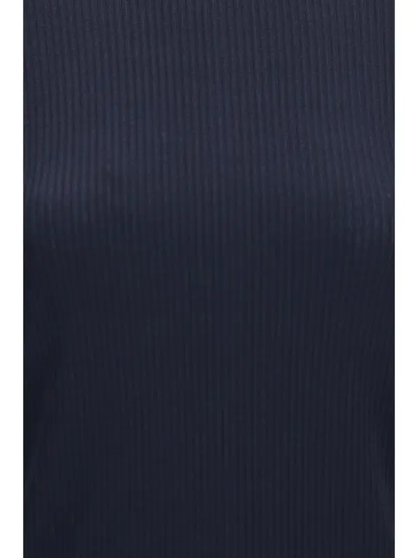Max Mara Ribbed Long Sleeve T-shirt - Mud