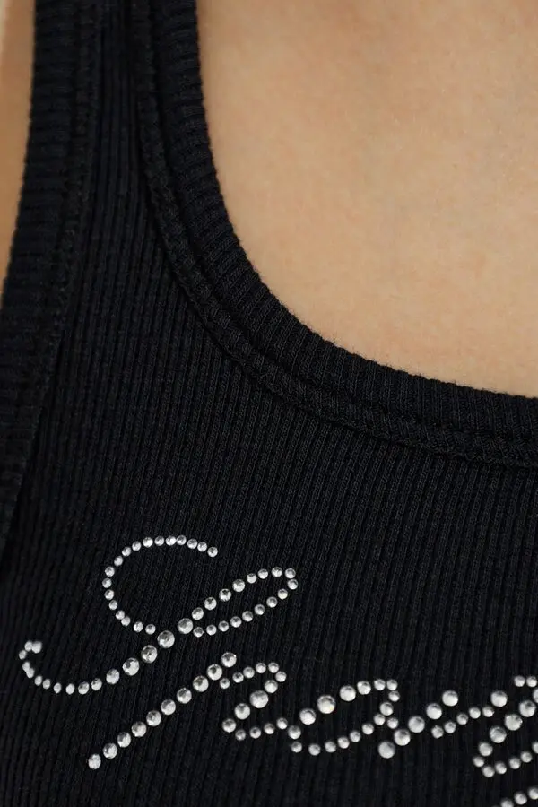 SPORTY  RICH Cropped Tank Top