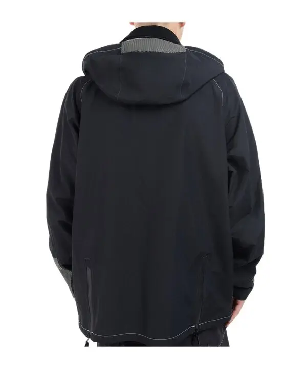 Barbour X And Wander Logo-printed Drawstring Hooded Jacket
