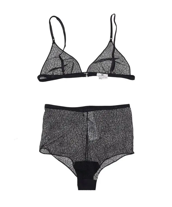 Elisabetta Franchi Jacquard Bra And Briefs