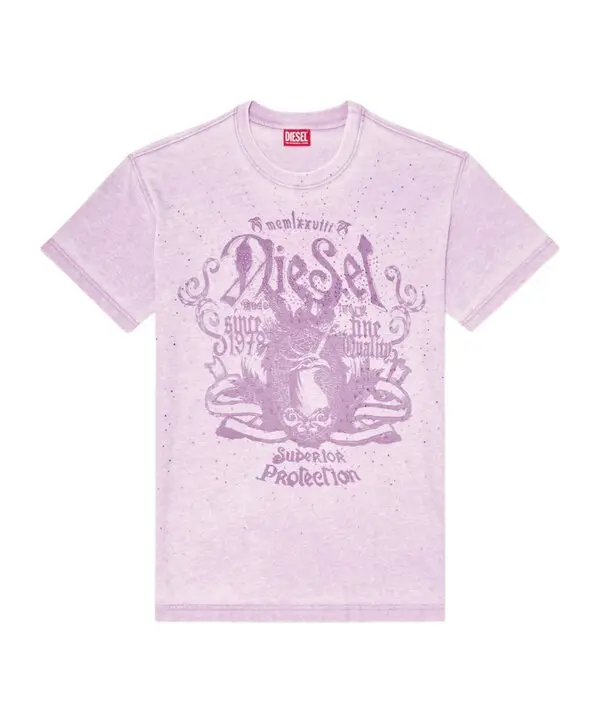 DIESEL® The Iconic 't-norm-aa8' T-shirt - Lavender