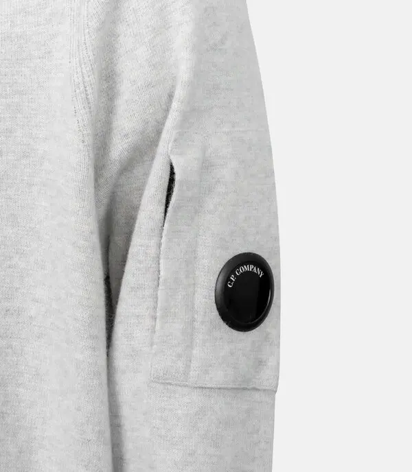 C.P. COMPANY Long-sleeved Zip-up Hooded Sweatshirt With Logo Detail - No