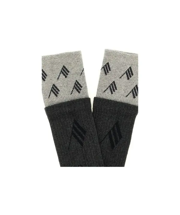 Attico Double Layer Logo Socks