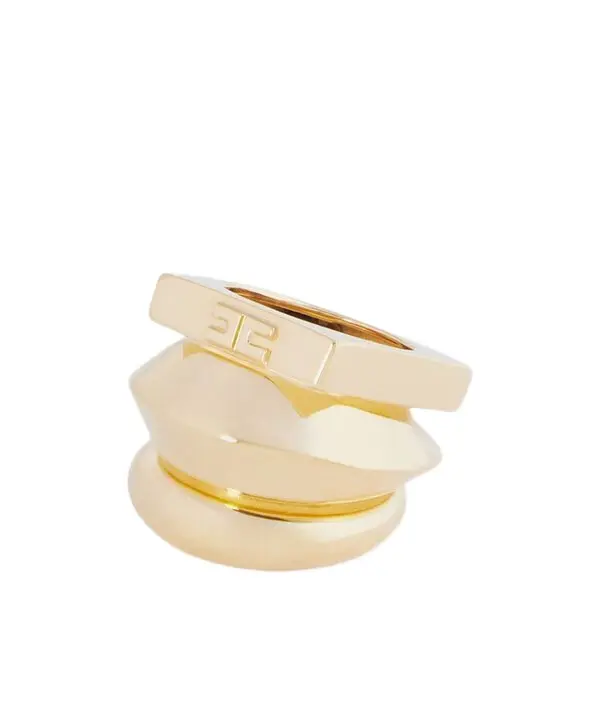 Elisabetta Franchi Logo Detail Ring - Gold