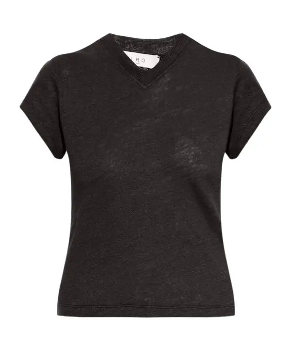 IRO PARIS Short-sleeved Knit Top - Black