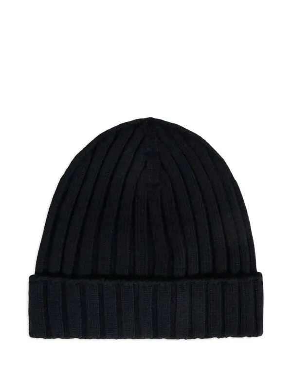 Moncler Ribbed Logo-patch Beanie