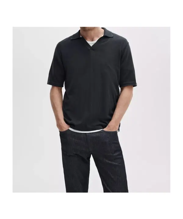 Rag & Bone Short-sleeved Knit Polo Shirt