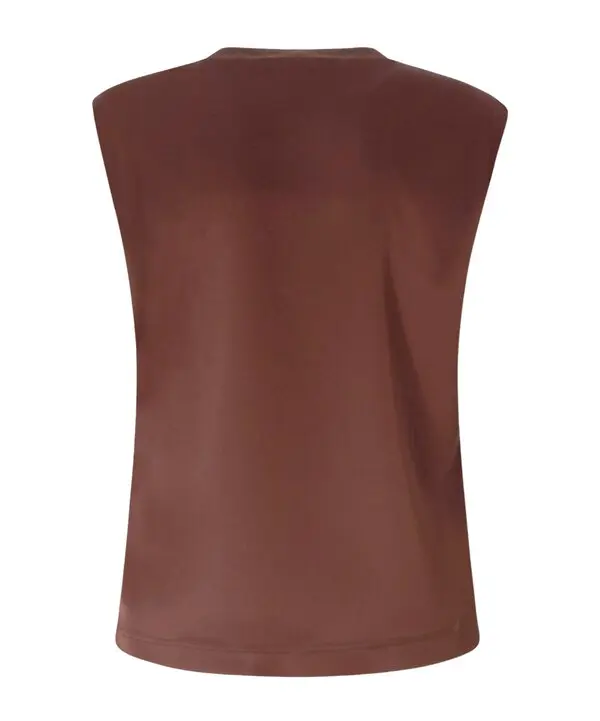 Pinko Draped Padded-shoulder Top