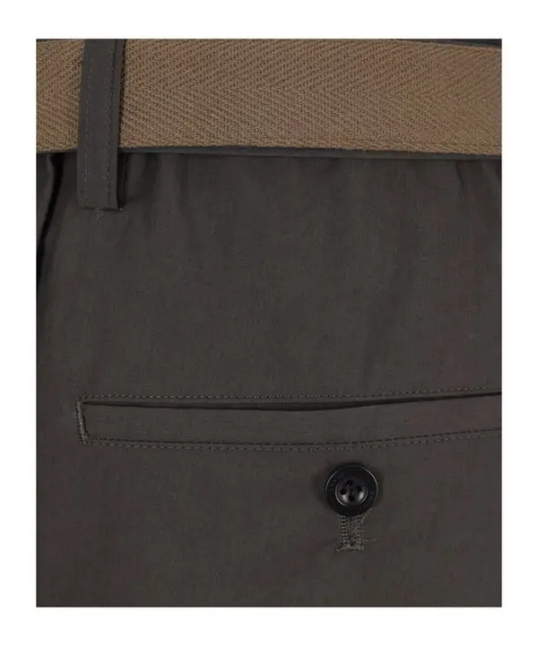 Sacai Pleated Belted Trousers - Black