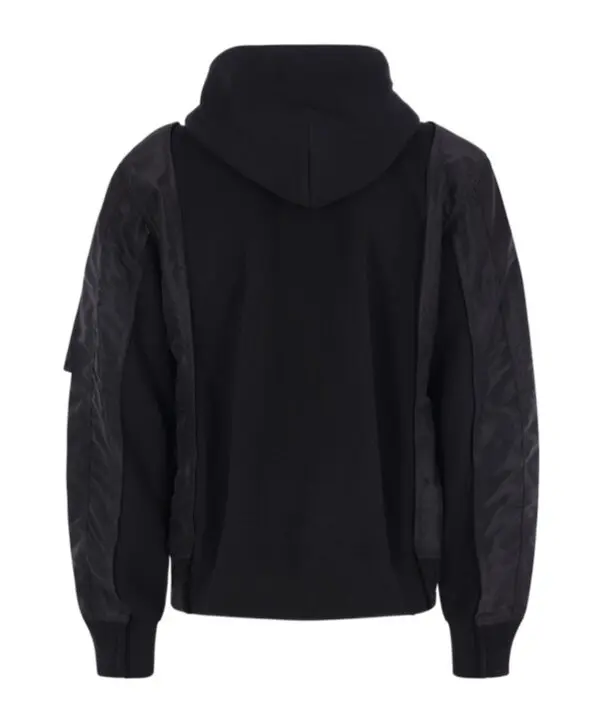 Sacai Zip-up Drawstring Hoodie