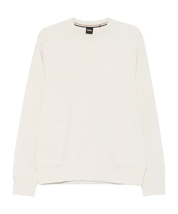 Hugo Boss Crew Neck Long-sleeved Sweatshirt - White