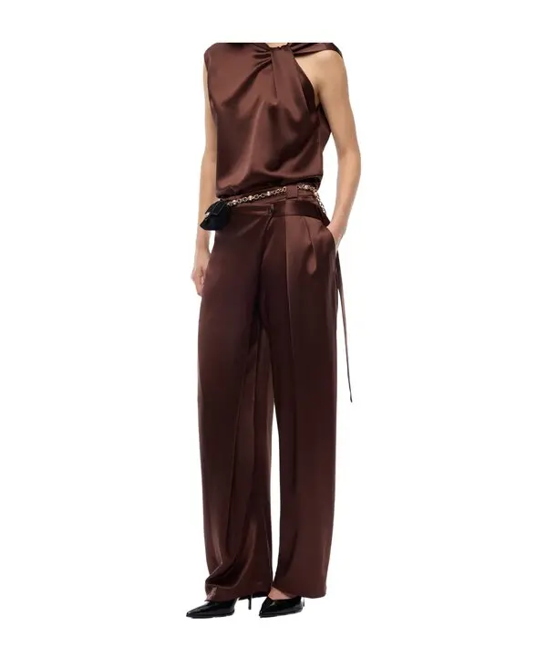 Pinko Satin Wrap Trousers
