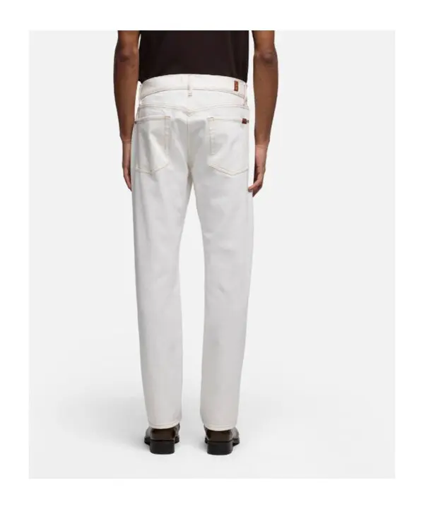 7 For All Mankind Straight-leg Jeans With Contrast Topstitching