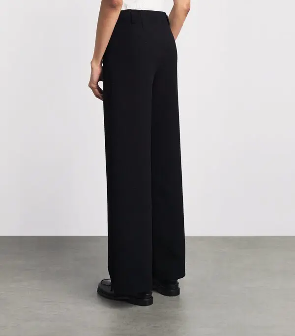 Maje Tweed Wide-leg Trousers