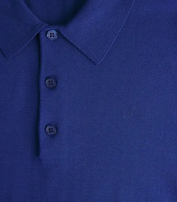 J. Lindeberg Knitted Ridge Polo Shirt - Blue