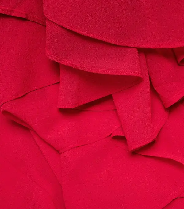 DE LA VALI Chiffon Socorro Maxi Dress