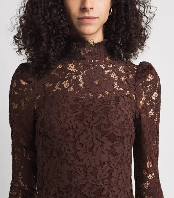 DE LA VALI Lace Bodita Mini Dress