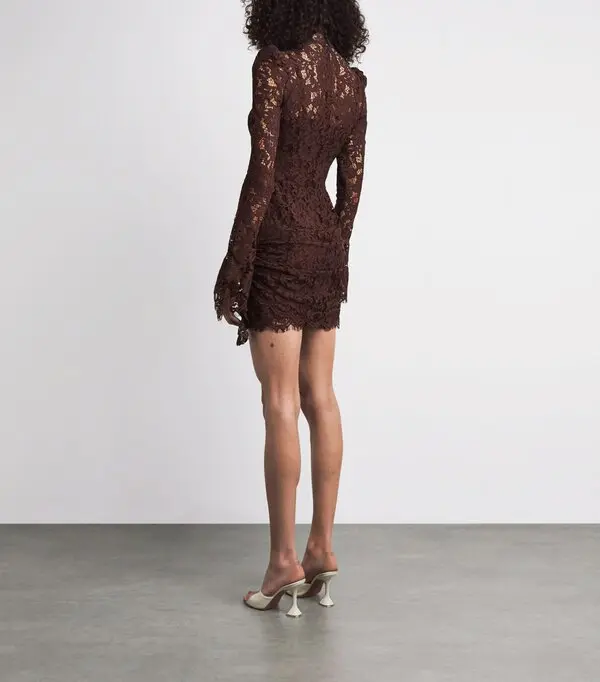 DE LA VALI Lace Bodita Mini Dress