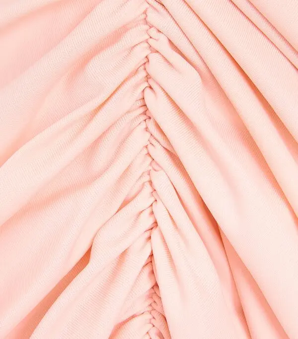 DE LA VALI Draped Hela Midi Dress