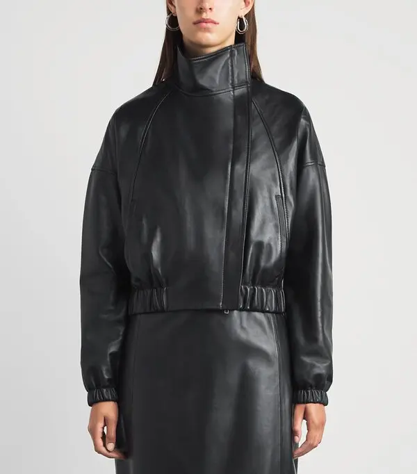 Vince Asymmetric Lambskin Jacket