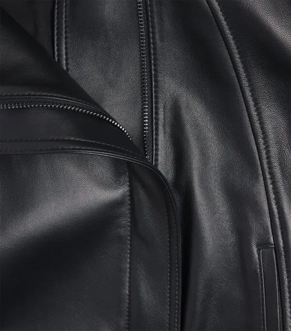 Vince Asymmetric Lambskin Jacket