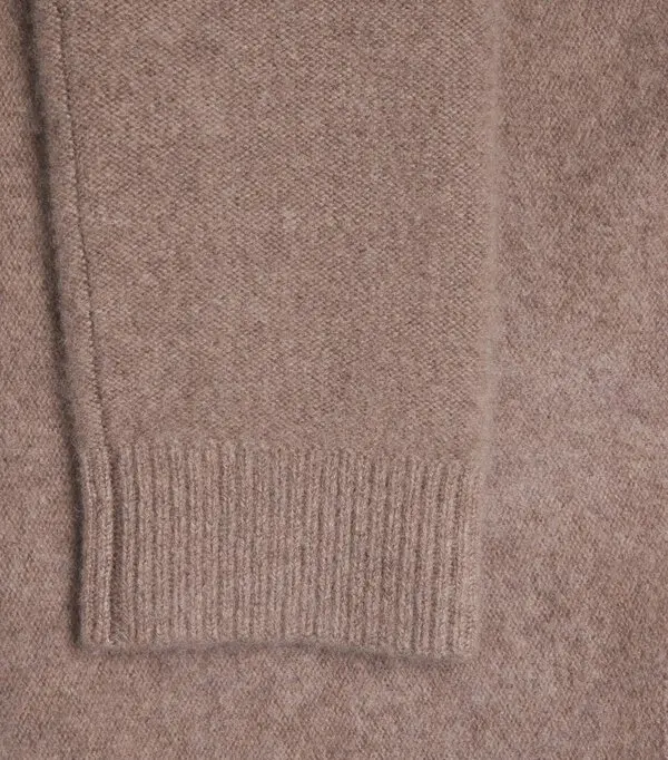 Vince Boiled Cashmere Crew Neck Sweater - Beige