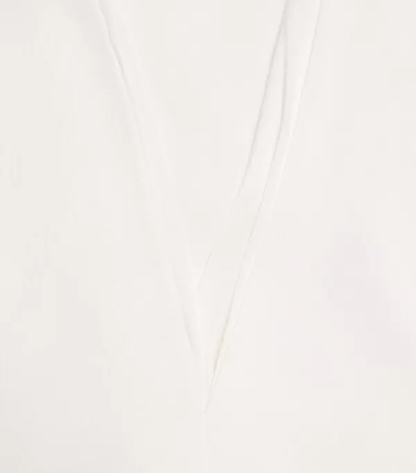 Vince Silk-blend Layered V-neck Top
