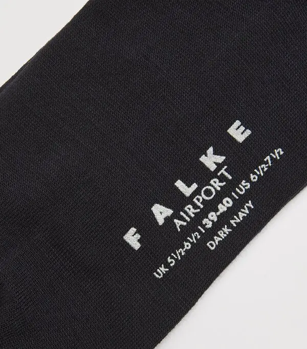 Falke Virgin Wool-blend Airport Socks - Navy
