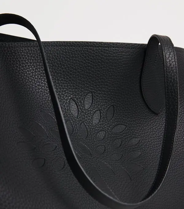 Mulberry Grained Leather Tree Tote Bag