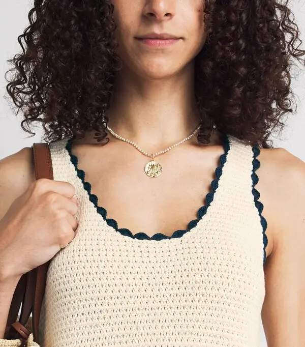 Escvdo Crochet Santos Top