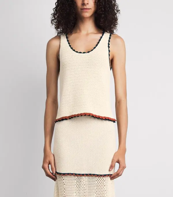 Escvdo Crochet Santos Top