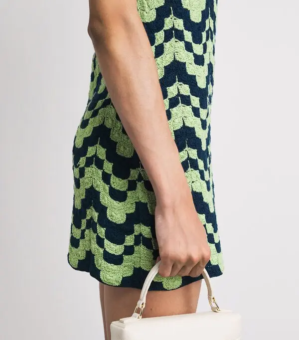 Escvdo Crochet Solana Mini Dress