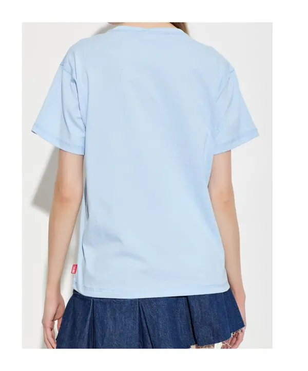DIESEL® Short Sleeve Crewneck Logo T-shirt - Blue