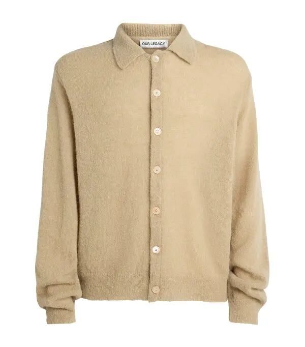 Our Legacy Alpaca-blend Evening Polo Cardigan