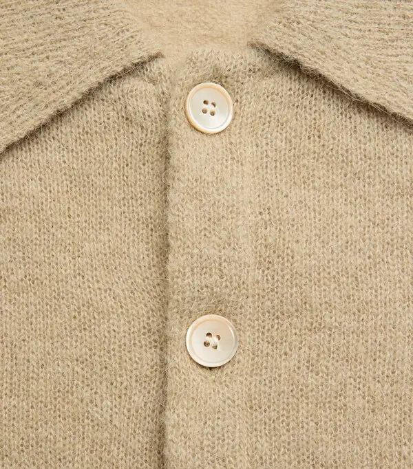 Our Legacy Alpaca-blend Evening Polo Cardigan