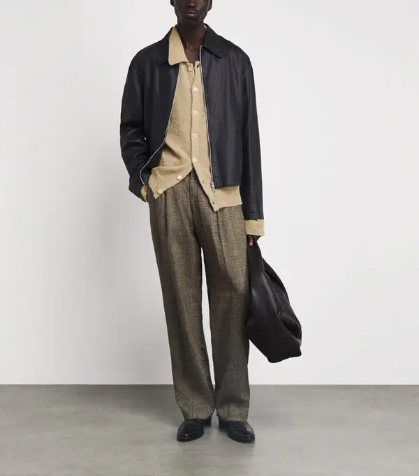 Our Legacy Alpaca-blend Evening Polo Cardigan - Green