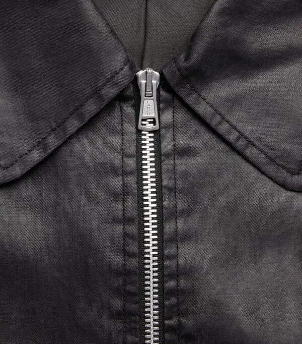 Our Legacy Faux Leather Zip-up Jacket - Black