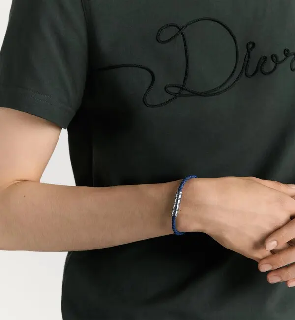Dior Cannage Woven Leather Bracelet