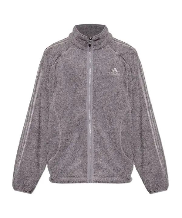 ADIDAS ORIGINALS Borg Fleece Teamgeist Track Jacket - Gray