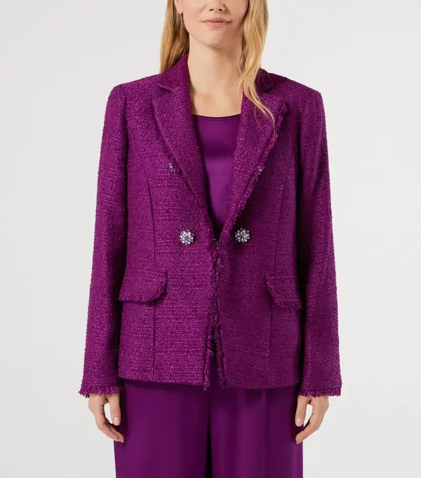 Marina Rinaldi Tweed Double-breasted Jacket