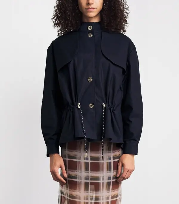 Claudie Pierlot Cotton Waxed Gabardine Jacket