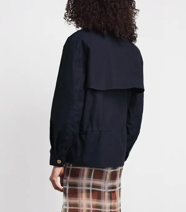 Claudie Pierlot Cotton Waxed Gabardine Jacket