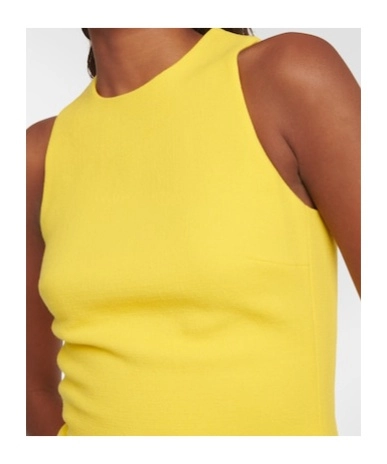 David Koma Ruffled Virgin Wool Crepe Minidress