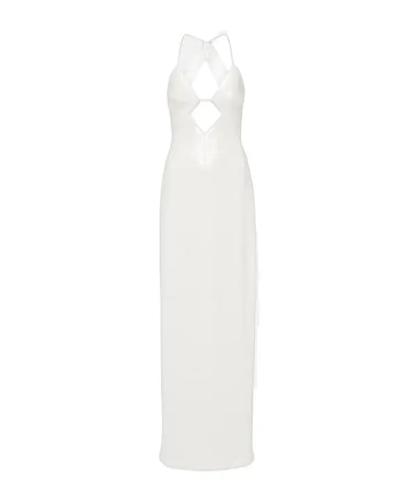 Galvan Bridal Sequined Halterneck Gown