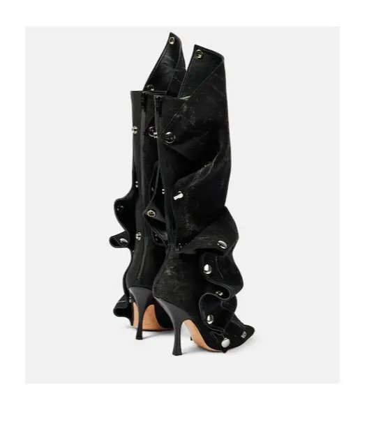 Y/project Snap Denim Knee-high Boots