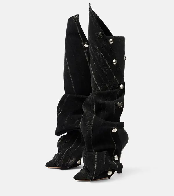 Y/project Snap Denim Knee-high Boots