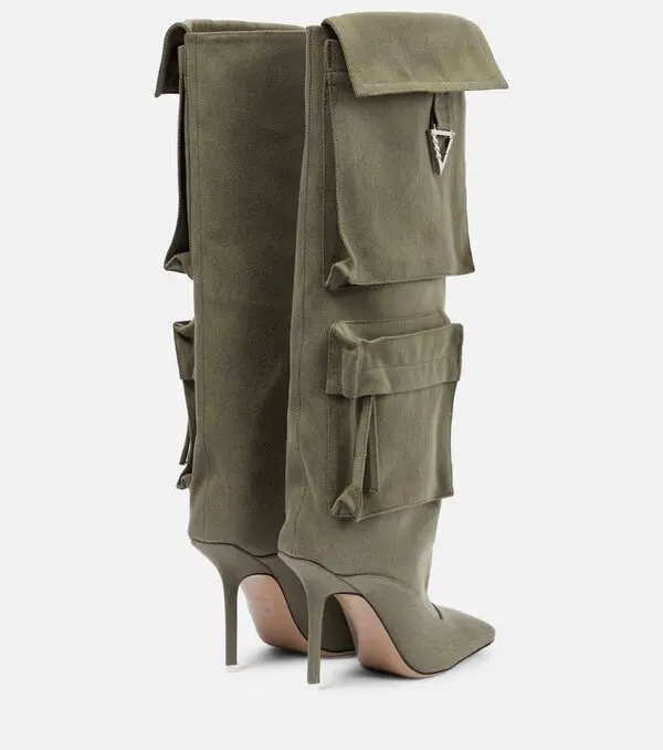 Attico Sienna Canvas Knee-high Boots